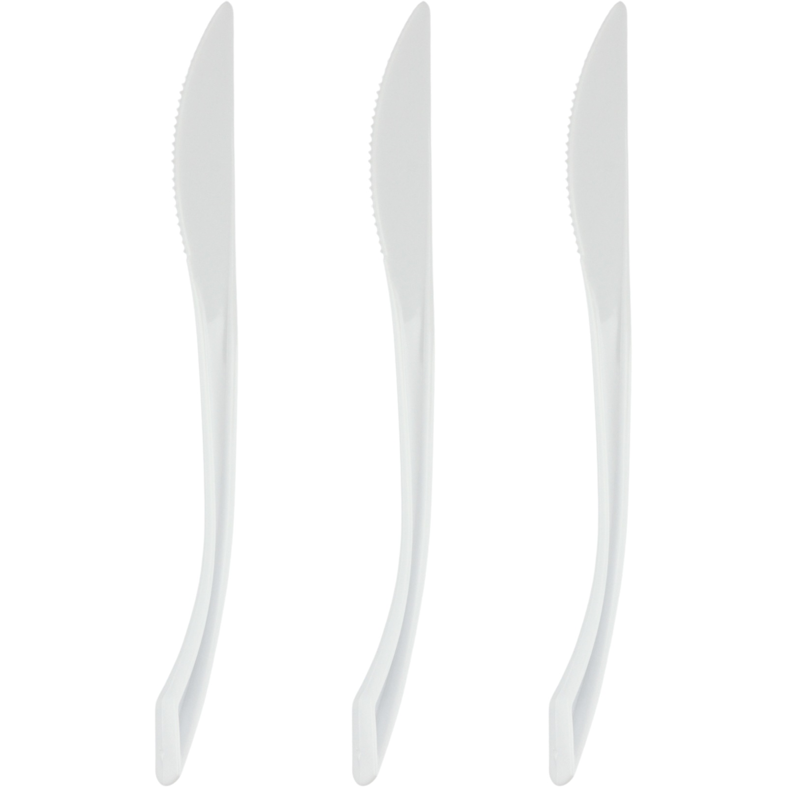 Buy White Flair Reusable Plastic Knives (Pack of 50) - MyDeal Australia
