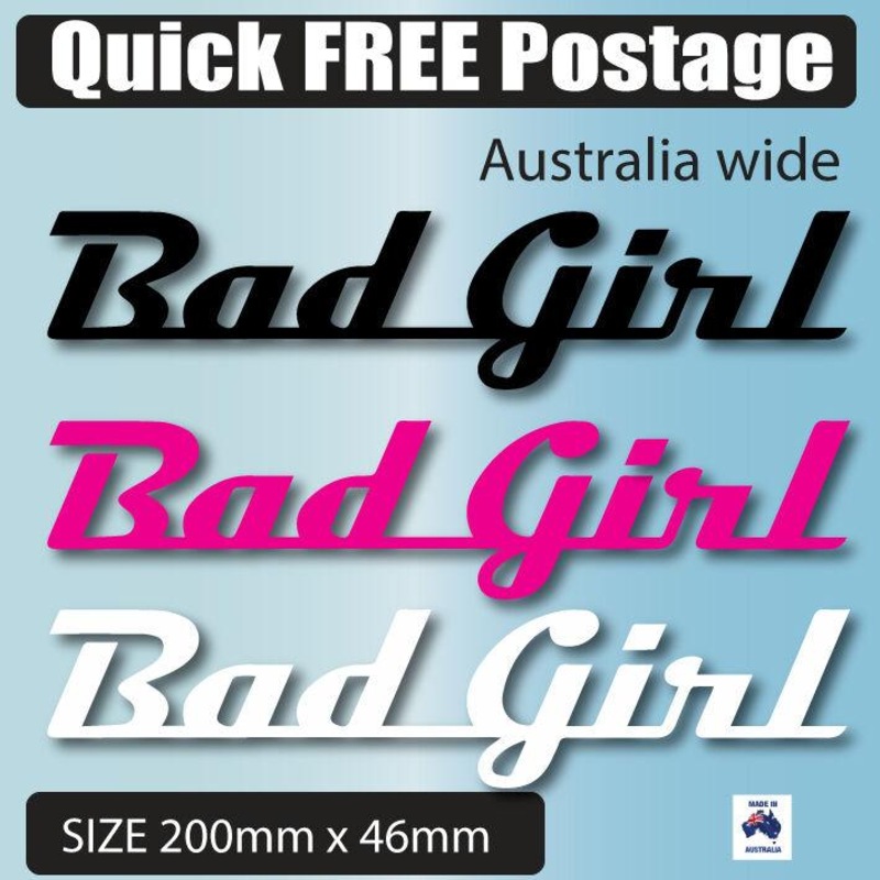 Buy Bad Girl car sticker decal, cute girly girl car sticker JDM, HOON ...