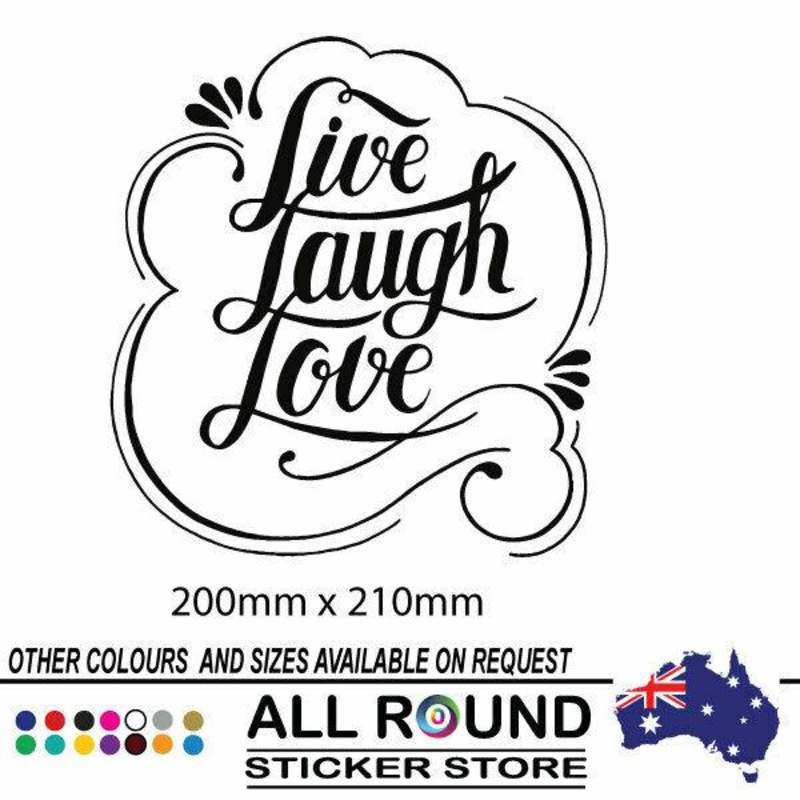 Buy LIVE LAUGH LOVE GIRLY CAR STICKER POPULAR EBAY DECAL - MyDeal