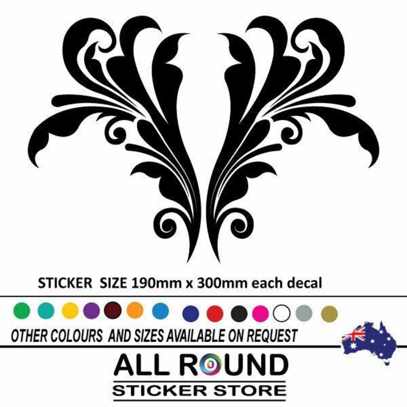 Buy PINSTRIPE SCROLL DECAL STICKER FOR TRUCK DOOR HORSE FLOAT CARAVAN ...