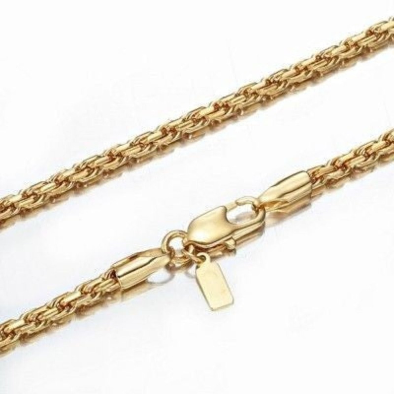 Buy 18ct Heavy Yellow Gold Plated Rope Chain Necklace - USA Made - MyDeal