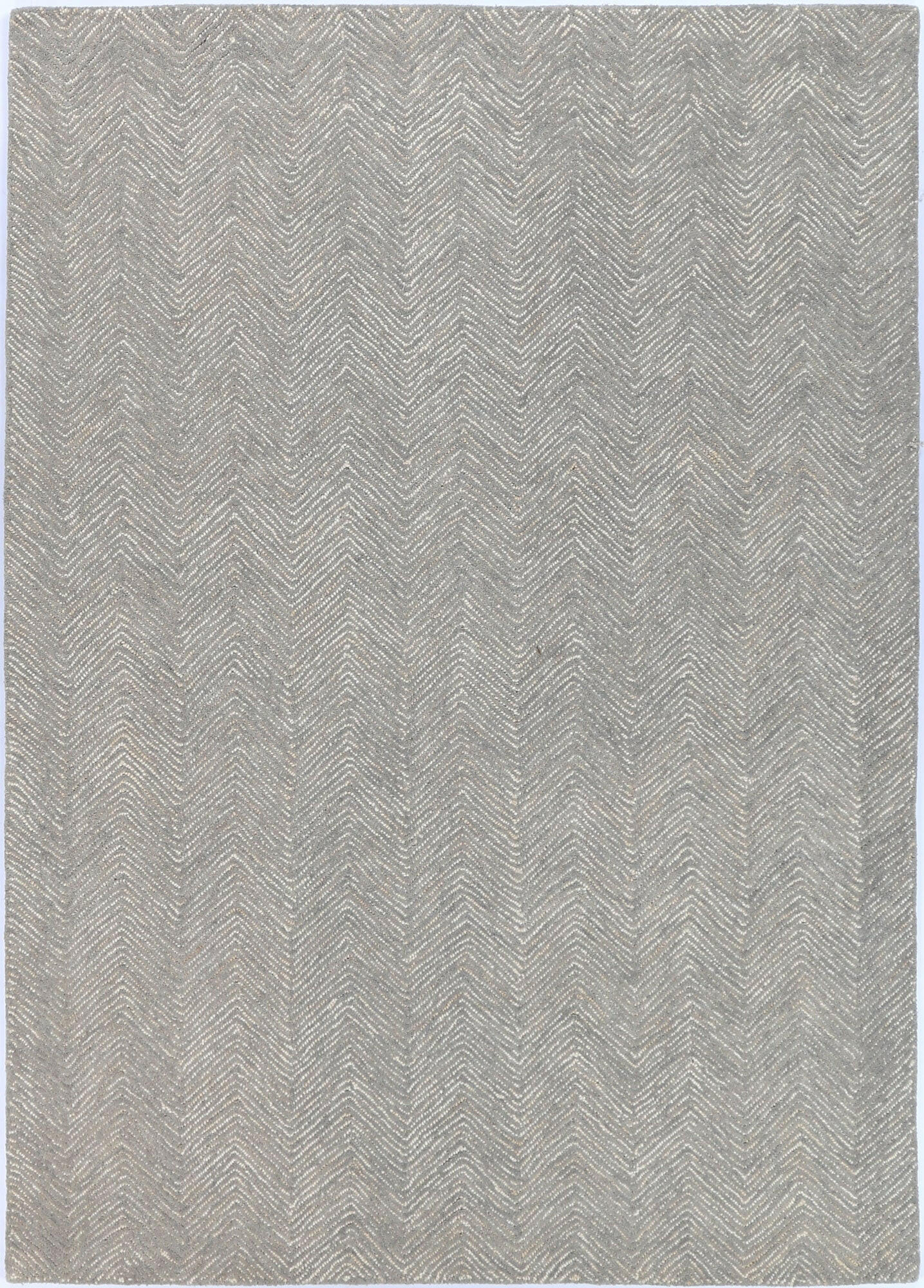 Buy Celine Chevron Ash Rug Wool Rug - MyDeal Australia