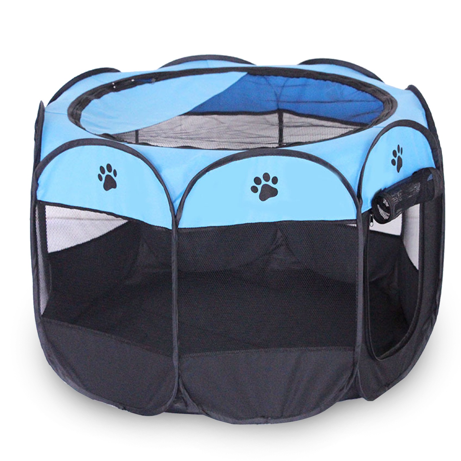 Buy Portable Pet Playpen for Cat Dog PVC Mesh Shade Cover Foldable ...
