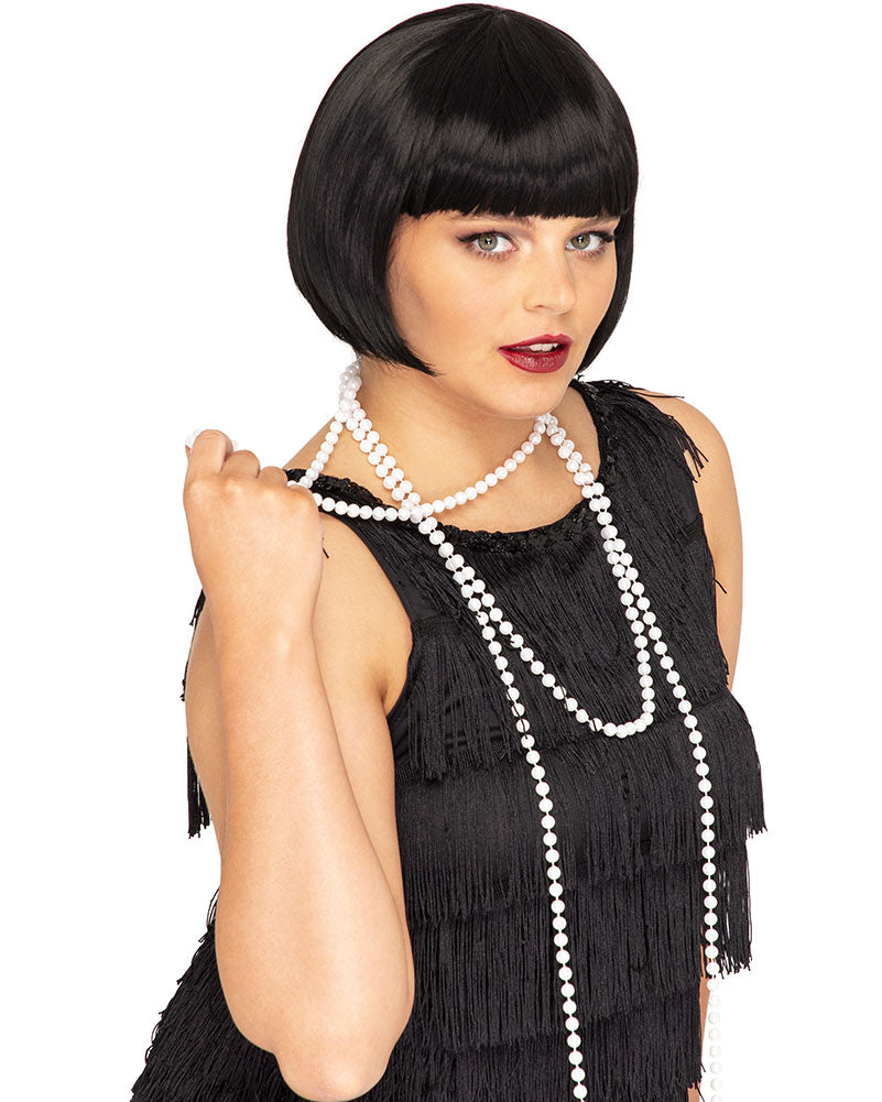 Buy 20s Flapper Deluxe Black Bob Wig - MyDeal Australia
