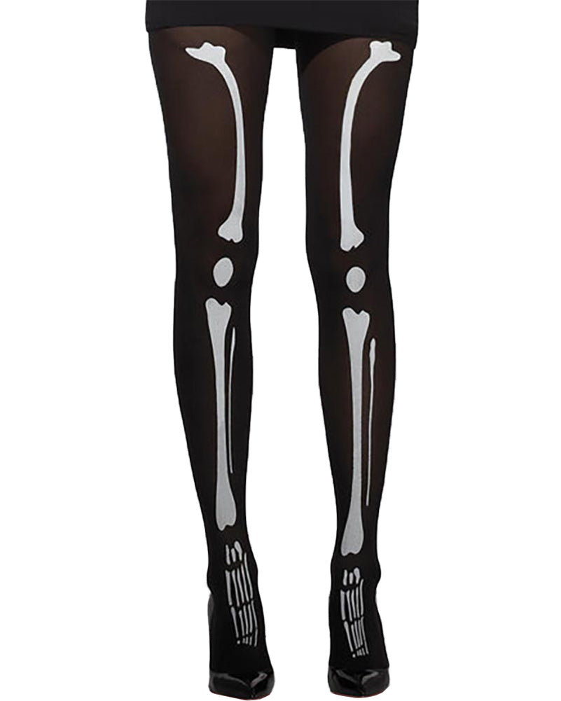 Buy Black Opaque Skeleton Adult Tights - MyDeal Australia