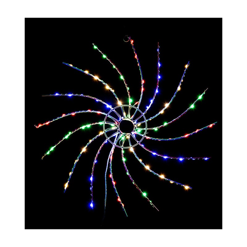 Buy Multi-Coloured Starry Spinner LED Christmas Light 50cm - MyDeal