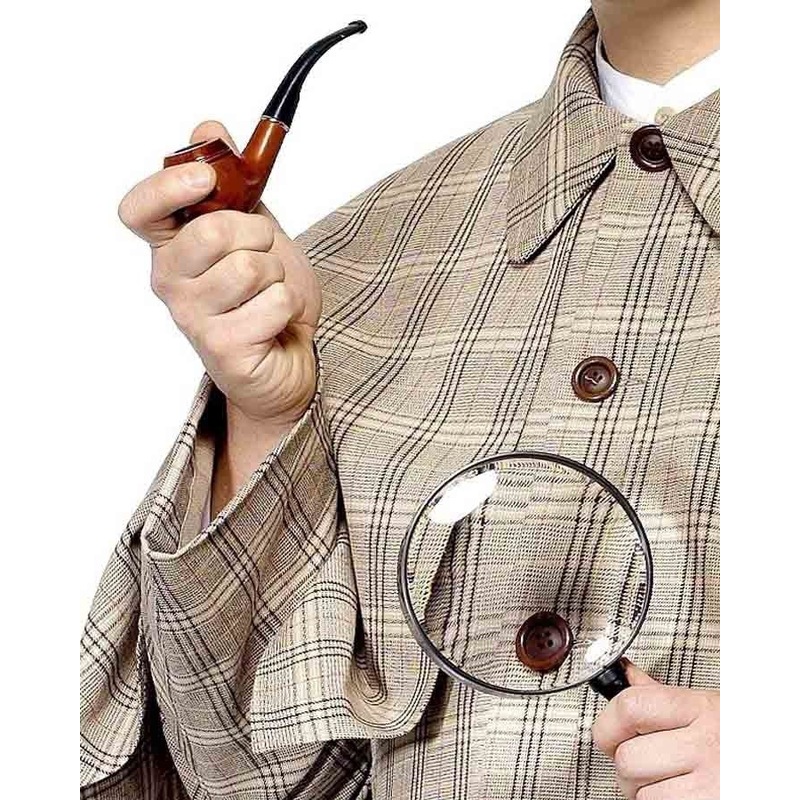 Buy Sherlock Holmes Pipe and Magnifying Glass Kit - MyDeal