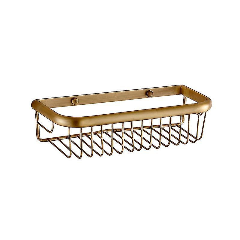 Buy Bathroom Shower Shelf Basket 30cm copper Shower Organiser Wall ...