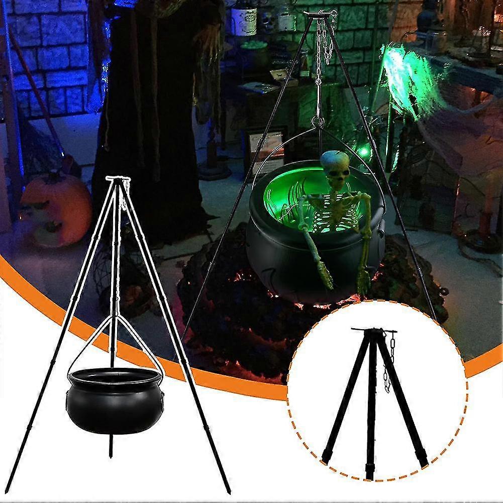Buy Large Outdoor Halloween Witch Cauldron with Lights & Tripod Stand ...