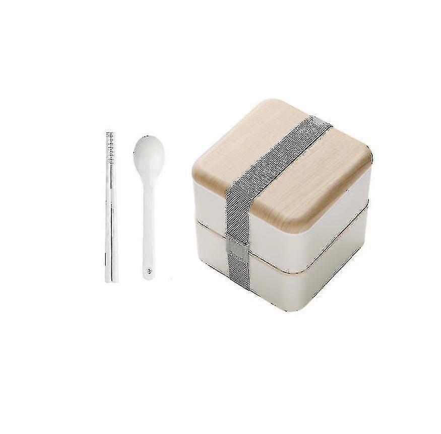 Buy Lunch Box Food Storage 2 Square Containers, Used For Adult ...