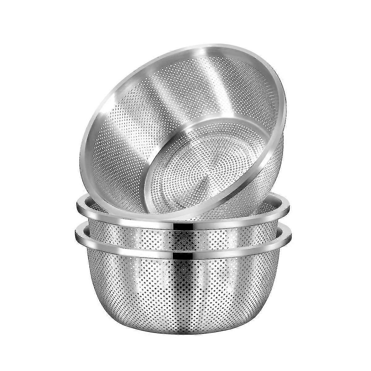 Buy Stainless Steel Colander, Heavy Duty Kitchen Strainers For Draining ...