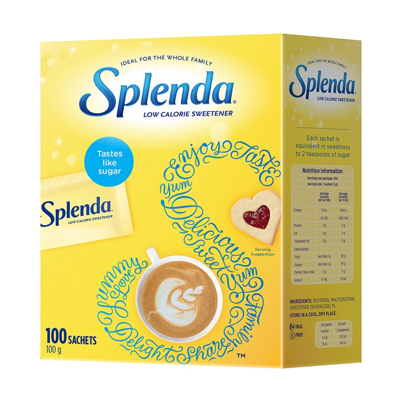 Buy 100 Pack Splenda Sachets x 1 - MyDeal