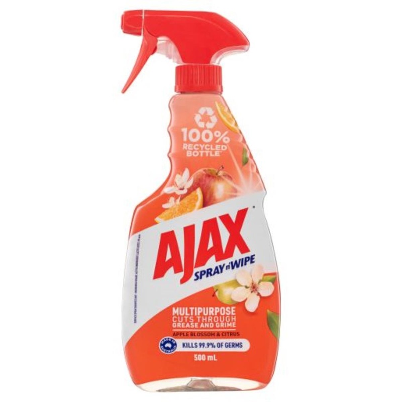 Buy Ajax Spray N Wipe Apple Blosom & Citrus Trigger 500ml x 1 - MyDeal