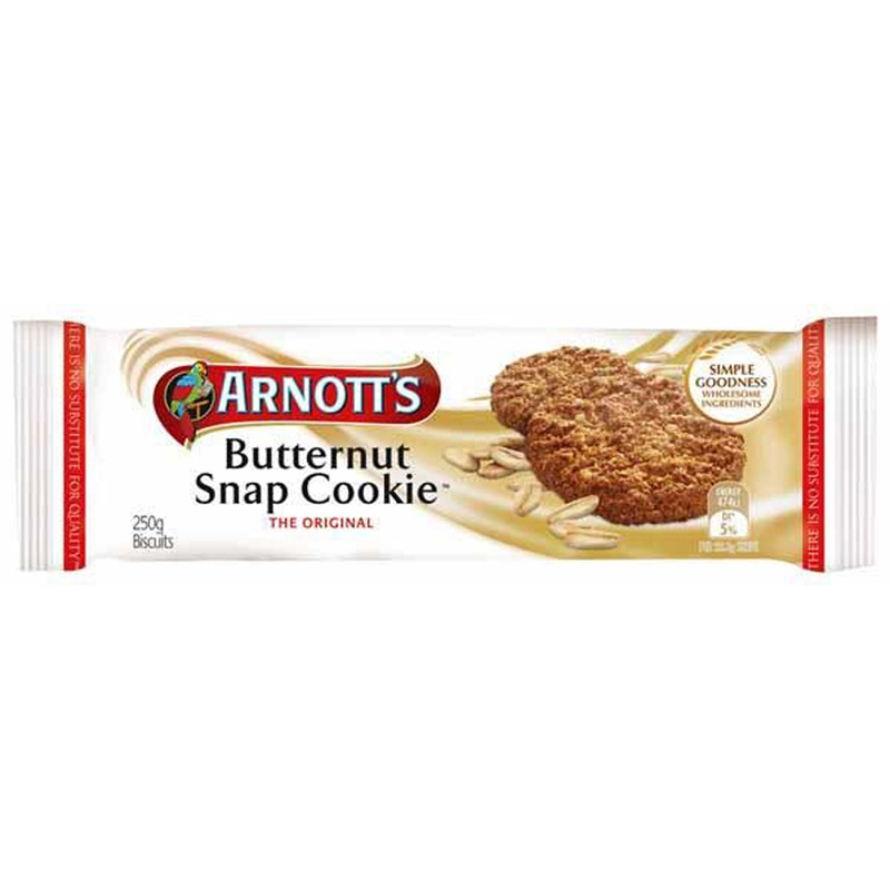 Buy Arnotts Butternut Snap Cookie 250g x 1 - MyDeal
