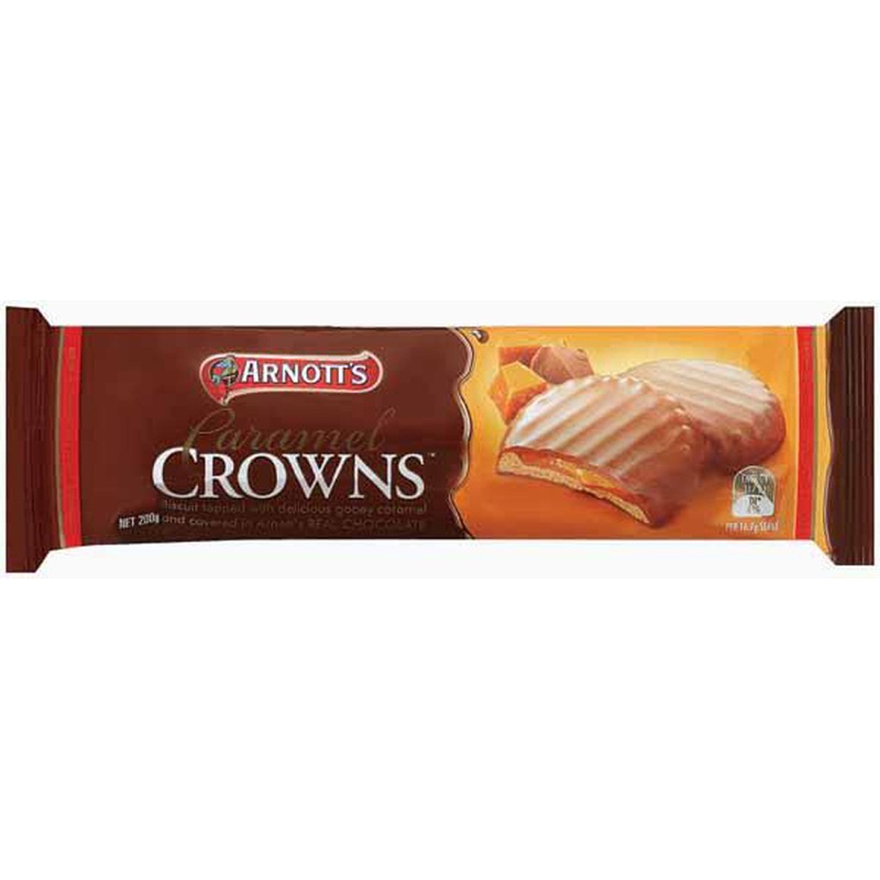 Buy Arnotts Caramel Crowns 200g x 1 - MyDeal