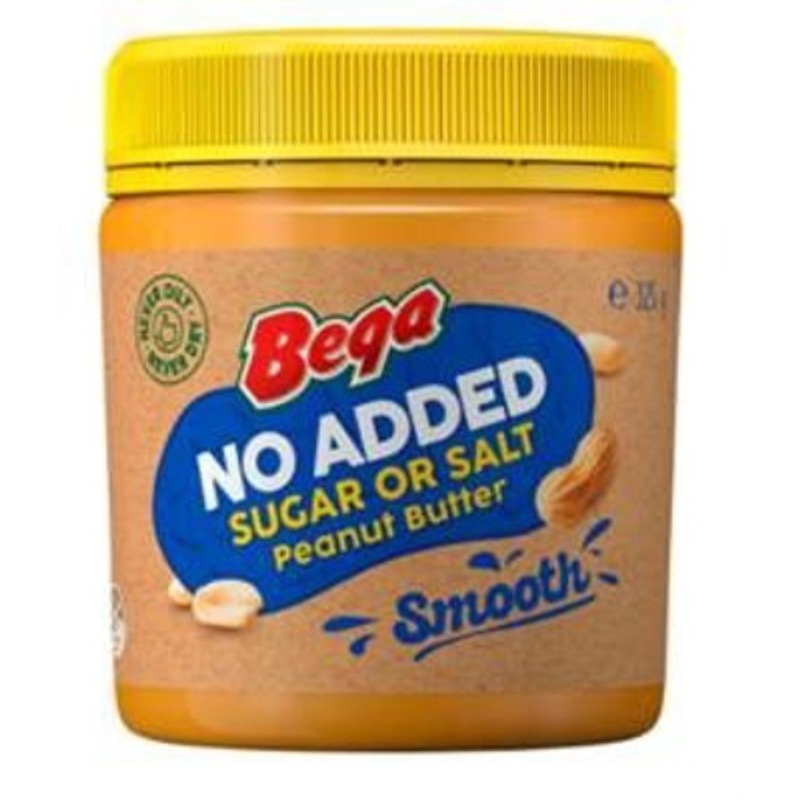 Buy Bega Peanut Butter Smooth No Added Sugar or salt 325g x 1 - MyDeal