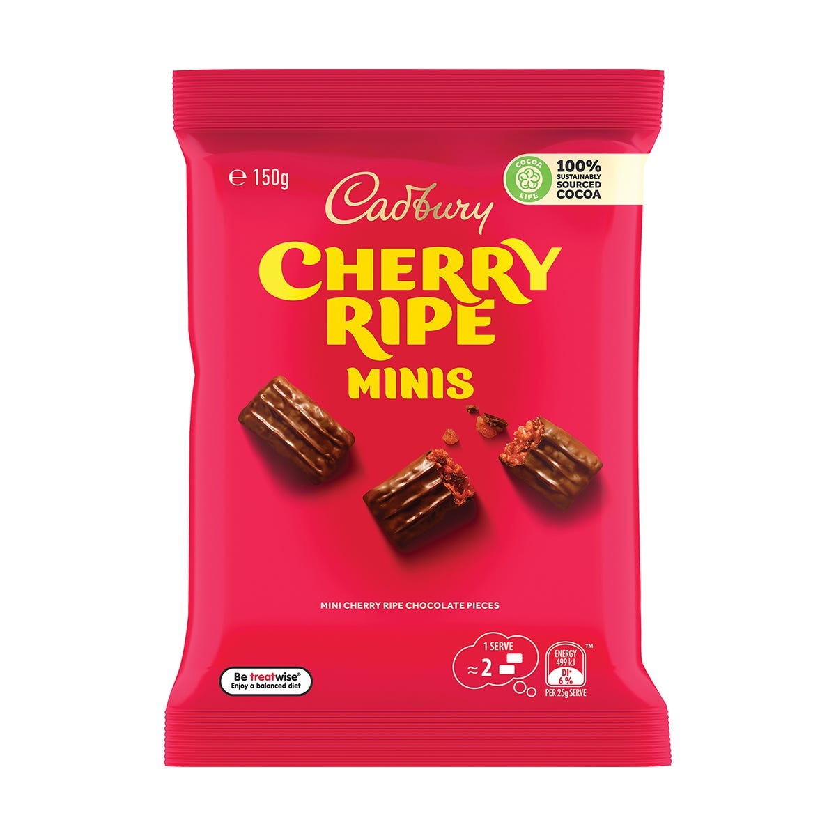 Buy Cadbury Cherry Ripe Minis 150g x 12 - MyDeal Australia
