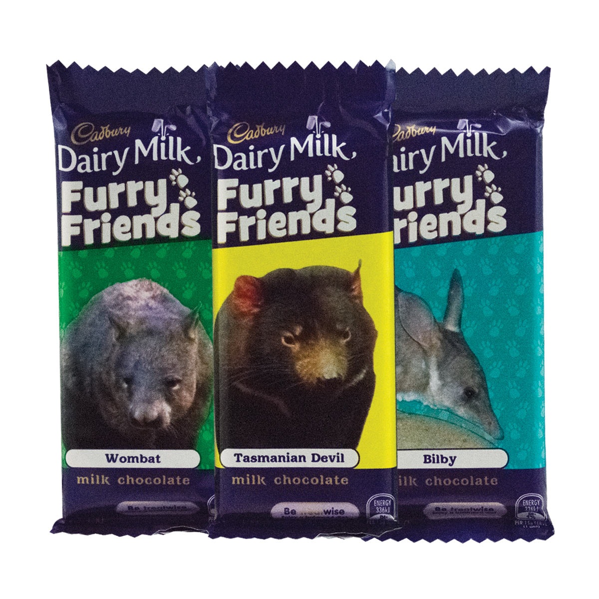 Buy Cadbury Dairy Milk Furry Friends 15g x 72 - MyDeal Australia