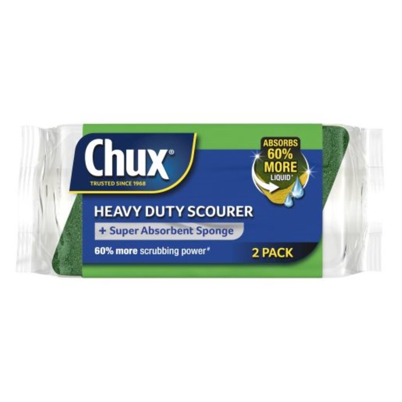 Buy Chux Scourer Sponge Heavy Duty 2 Pack x 1 - MyDeal
