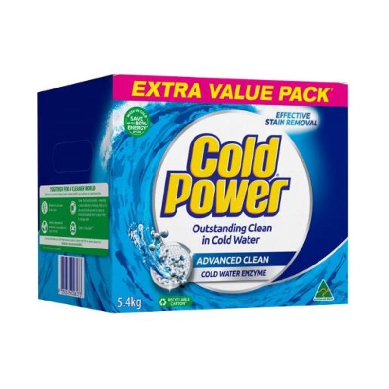 Buy Cold Power Advanced Clean Laundry Powder 5.4kg x 1 - MyDeal