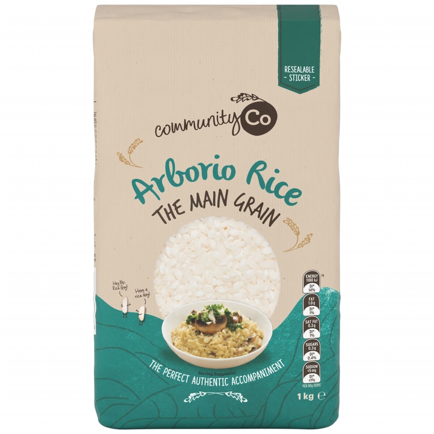 Buy Community Co Arborio Rice 1kg x 1 - MyDeal Australia
