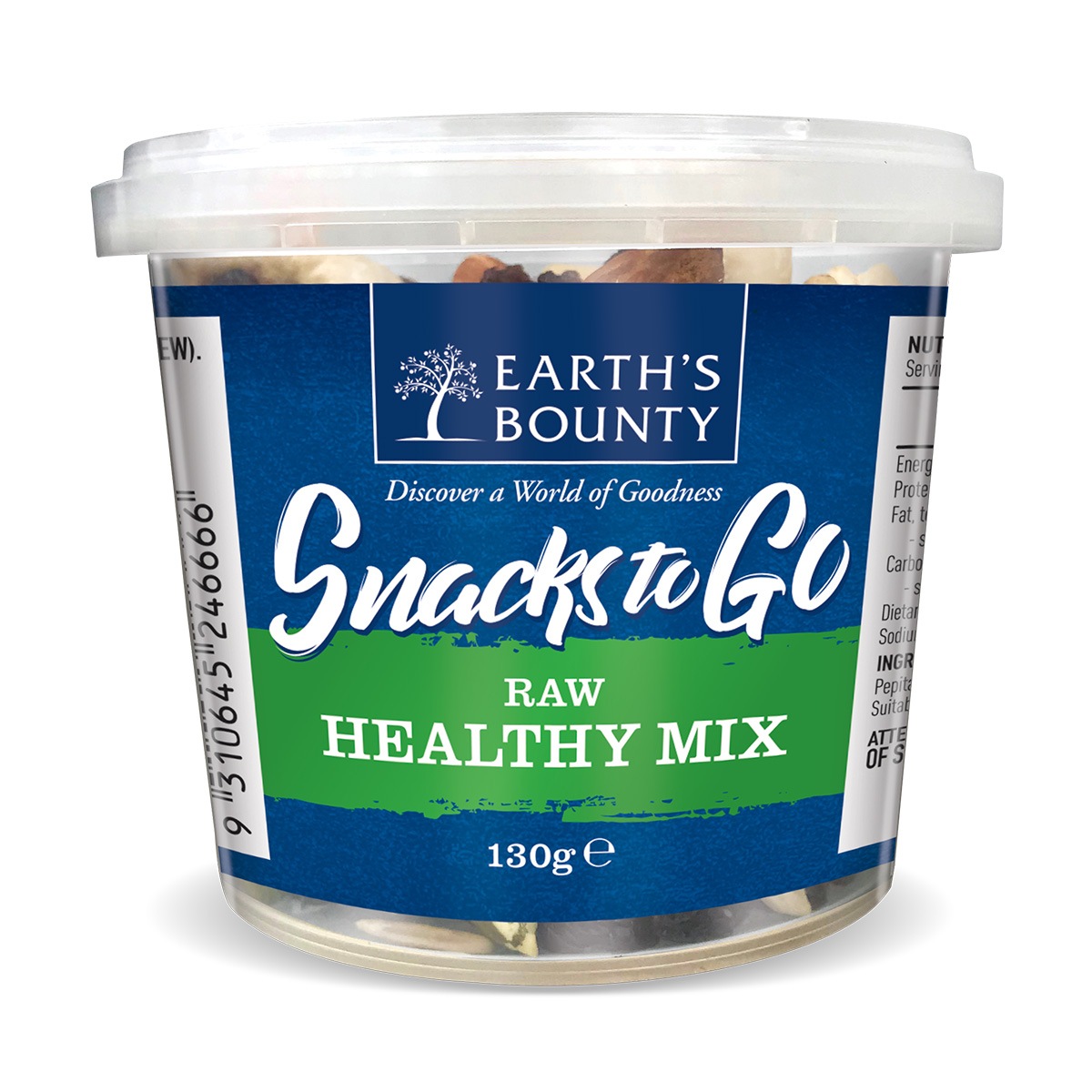 Buy Earth's Bounty Snacks To Go Raw Healthy Mix 130g x 12 - MyDeal ...