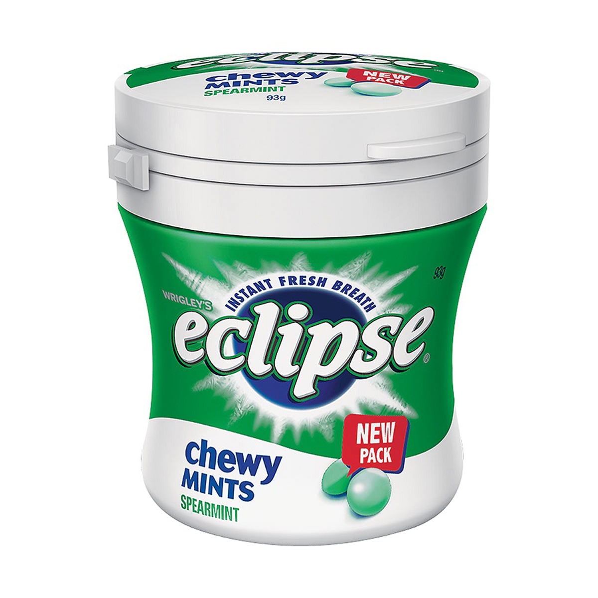 Buy Eclipse Chewy Spearmint Bottle 93g x 6 - MyDeal Australia