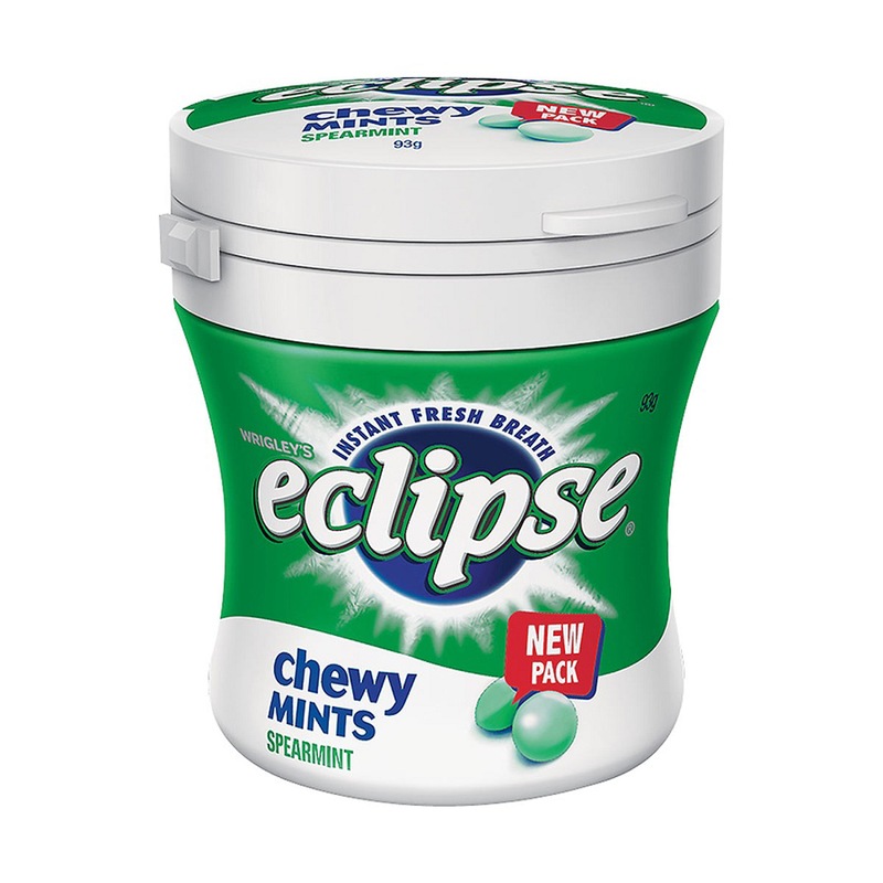 Buy Eclipse Chewy Spearmint Bottle 93g x 6 - MyDeal