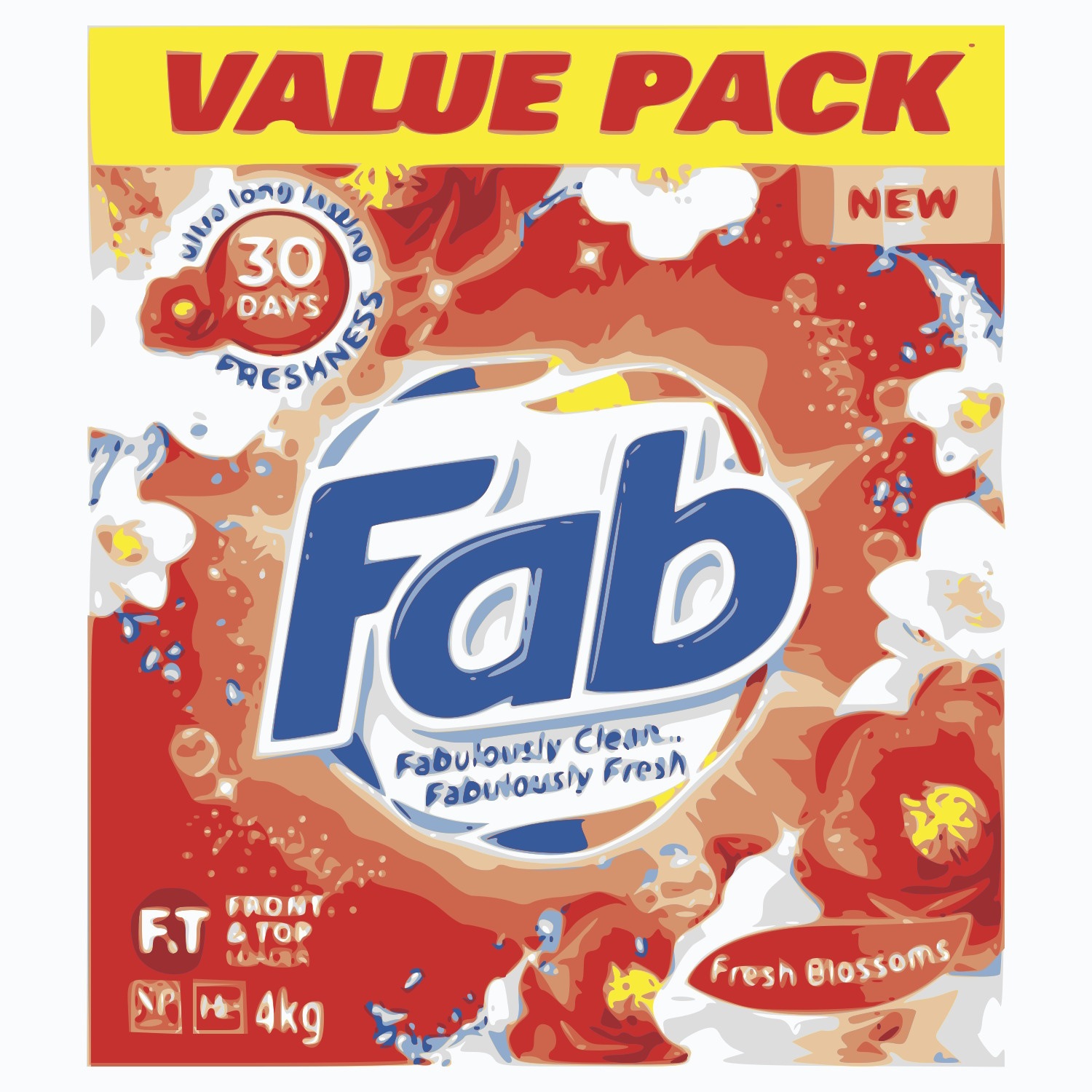 Buy Fab Fresh Blossoms One Form Laundry Powder 4kg x 1 - MyDeal Australia