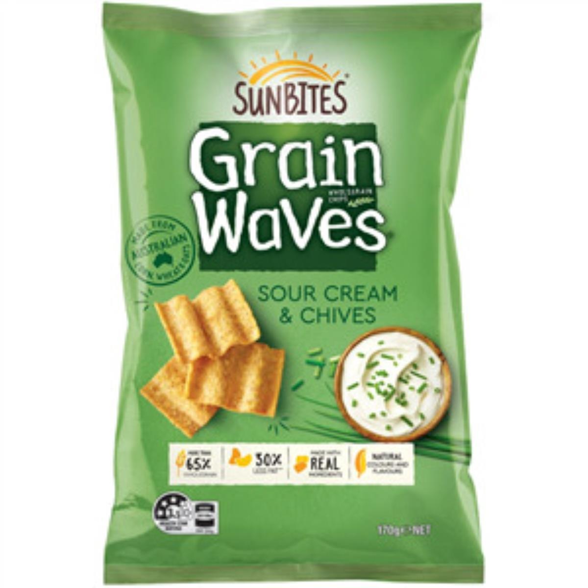 Buy Grainwaves Sour Cream & Chives 170g x 1 - MyDeal Australia