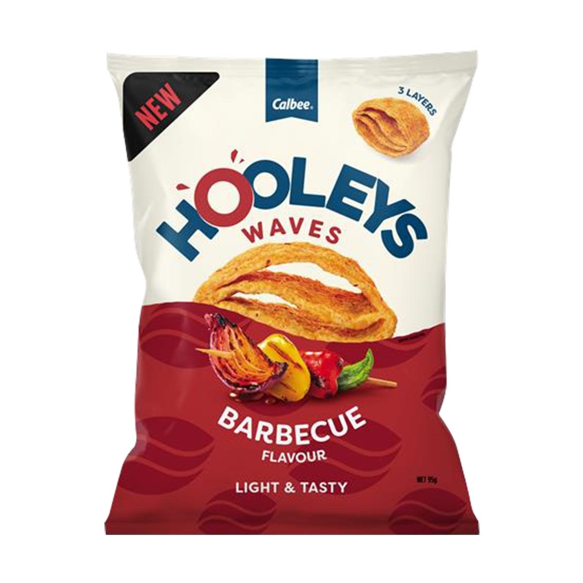 Buy Hooleys Waves Bbq 95g x 6 - MyDeal Australia