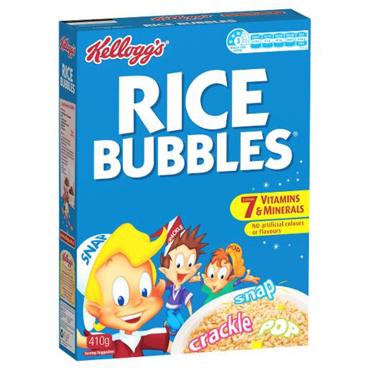 Buy Kellogg's Rice Bubbles 410g x 1 - MyDeal Australia