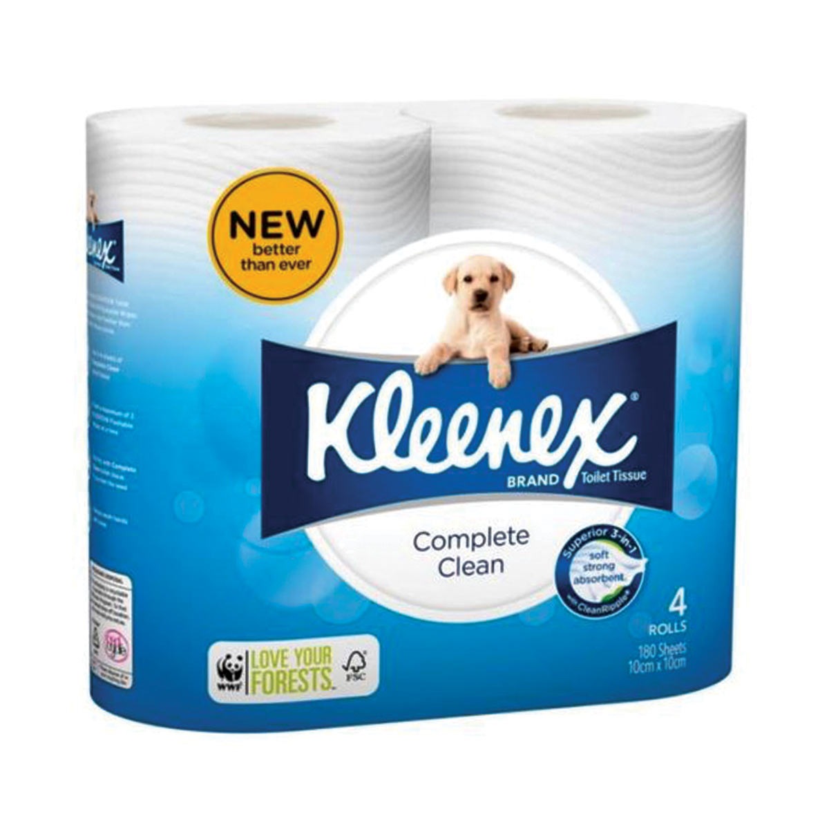 Buy Kleenex Complete Clean 4 Pack x 1 - MyDeal Australia