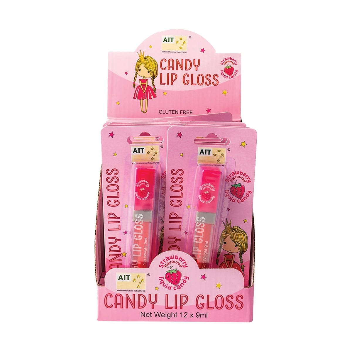 Buy Little Princess Candy Lip Gloss 9ml x 12 - MyDeal Australia