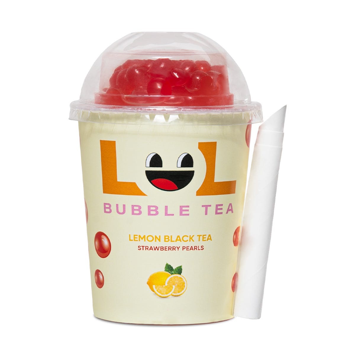 Buy Lol Lemon Black Tea + Strawberry Pearls 275ml x 10 - MyDeal Australia