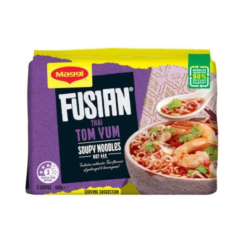 Buy Maggi Thai Tom Yum Noodle 5 Pack 80g x 6 - MyDeal
