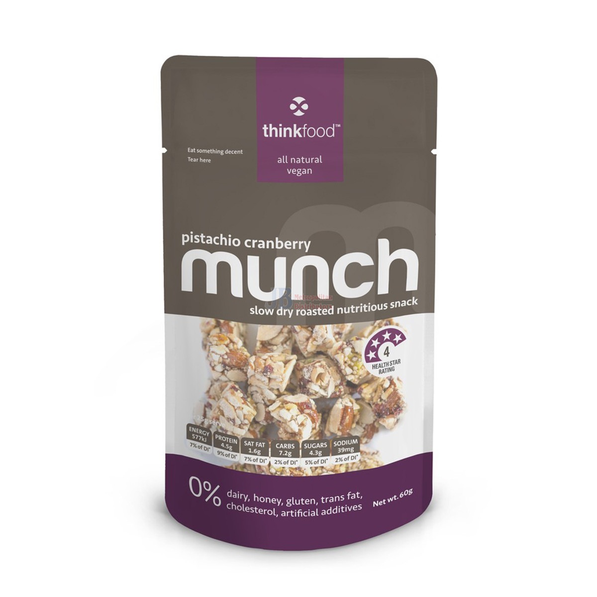 Buy Munchme Pistachio Cranberry 60g x 12 - MyDeal Australia