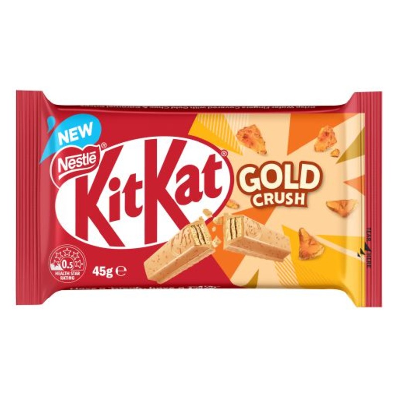 Buy Nestle Kit Kat Gold Crush Chocolate 45g x 48 - MyDeal
