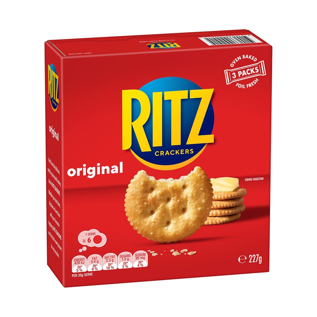 Buy Ritz Cracker Original 227g x 1 - MyDeal Australia