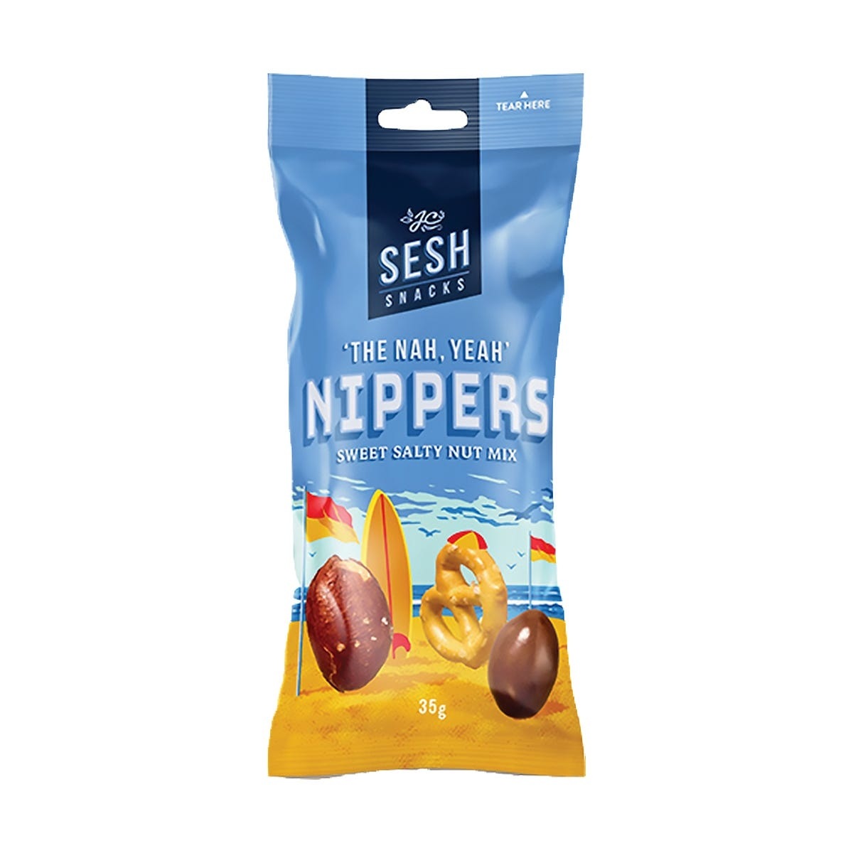 Buy Sesh Snacks Nippers Sweet Salty Nut Mix 35g x 21 - MyDeal Australia