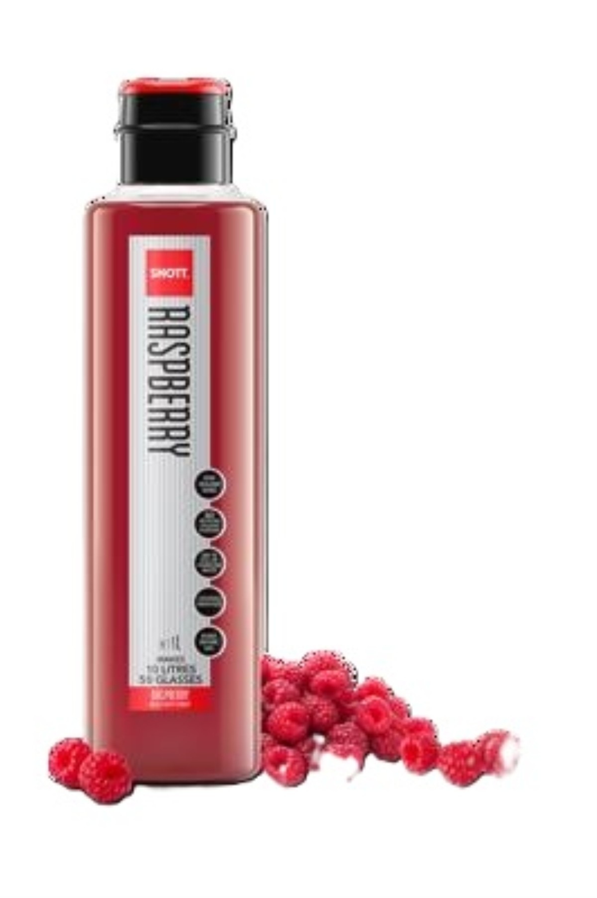 Buy Shott Beverages Syrup Raspberry 1ltr x 1 - MyDeal Australia