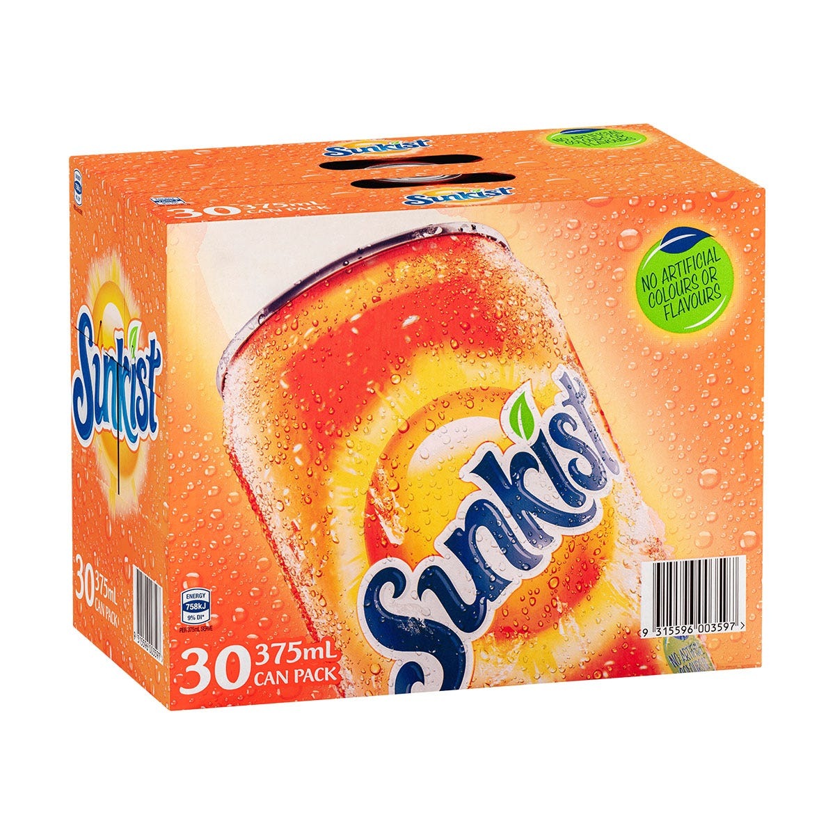 Buy Sunkist Cans 375ml x 30 - MyDeal Australia