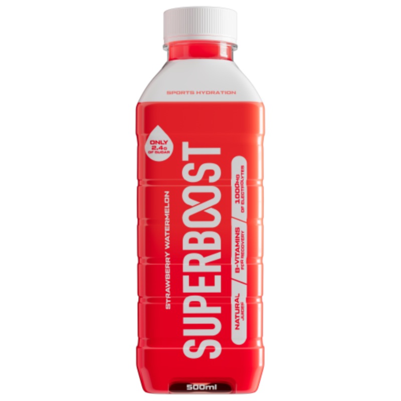 Buy Superboost Sports Hydration Strawberry & Watermelon 500ml x 12 - MyDeal