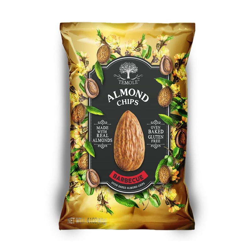 Buy Temole Almond Chips Barbecue 40g x 6 - MyDeal