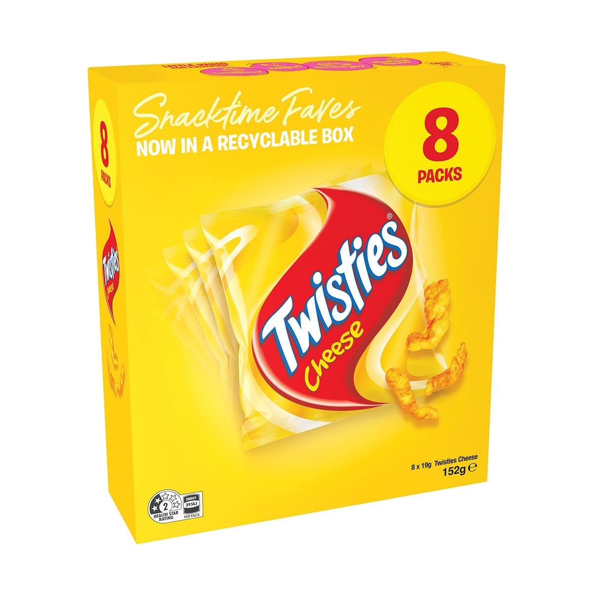 Buy Twisties Cheese 8 Pack 152g x 1 - MyDeal Australia