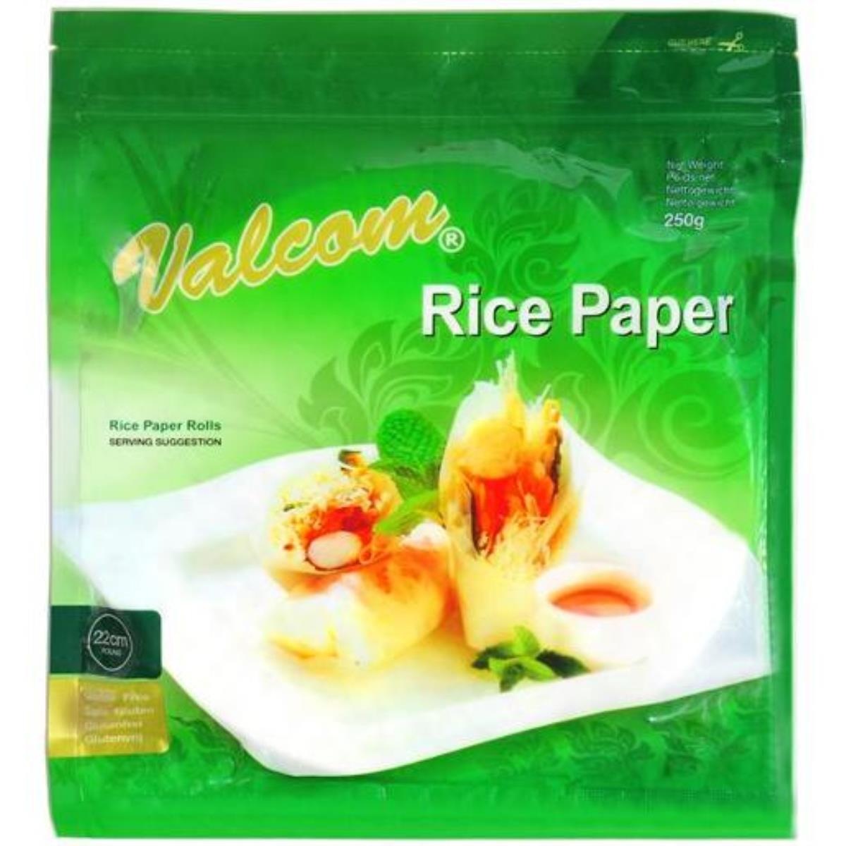 Buy Valcom Rice Paper 22cm 24 Sheets Pack x 1 - MyDeal Australia