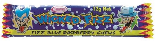 Buy Wicked Fizz Blueberry Chews 12g x 72 - MyDeal Australia