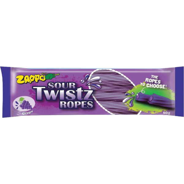Buy Zappo Grape Rope 50g x 12 - MyDeal Australia