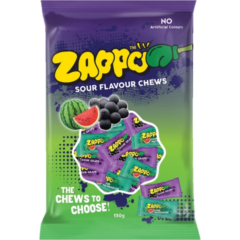 Buy Zappo Grape & Watermelon 150g x 20 - MyDeal