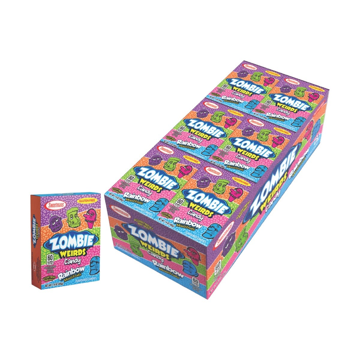 Buy Zombie Weirds Mix Fruit 40g x 24 - MyDeal Australia